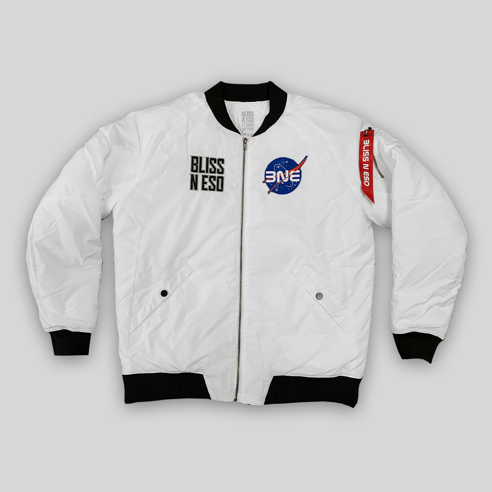 NASA White Bomber Jacket – Bliss n Eso